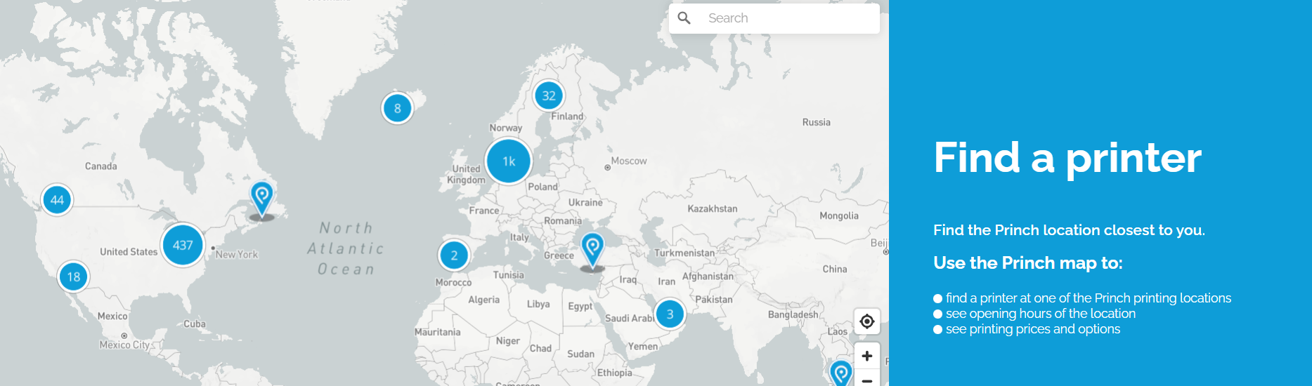 How to publish and unpublish locations on the Princh map