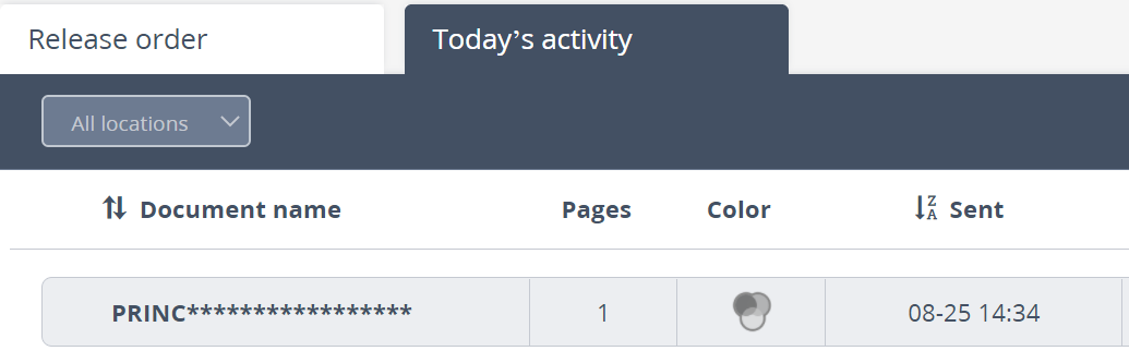 How to mask document titles on print jobs