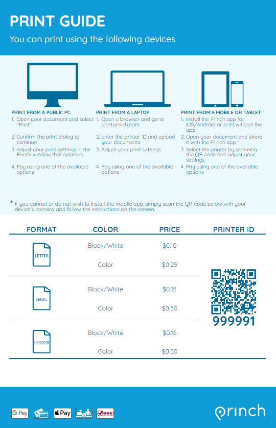 Print from a Windows or Blackberry phone